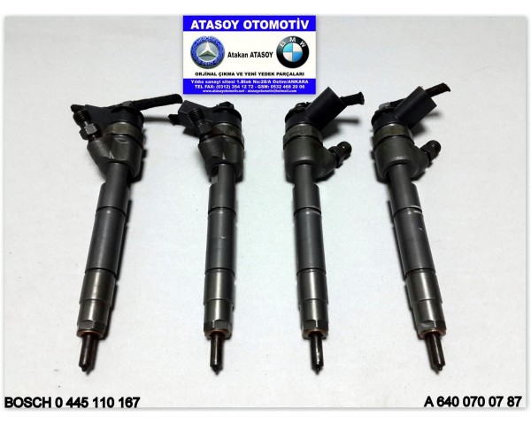 MERCEDES W169 A180CDI 6400700687 - 6400700787 BOSCH 0445110167 BOSCH ...