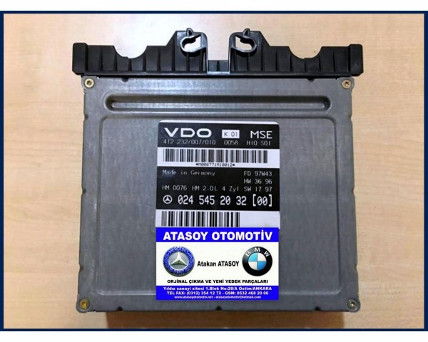 MERCEDES W170 SLK200 MOTOR BEYNİ 0245452032 , 0245451632 , 0225459332 ...