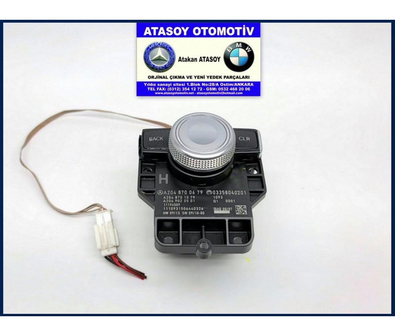 MERCEDES W204 MENÜ KONTROL A2048700679 A2048707558 A2048708951 ...