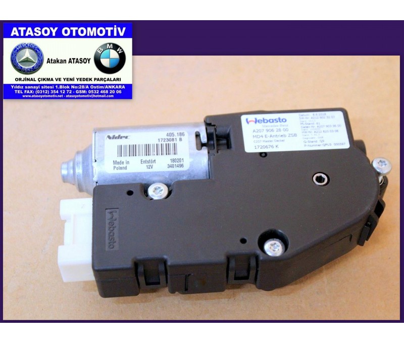 MERCEDES W204 SUNROOF MOTORU A2128200308 A2128200408 A2129069001 ...