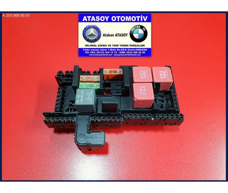 MERCEDES W205 ARKA SİGORTA TABLASI 2059068501 , 2059062501 , 2139068701 ...