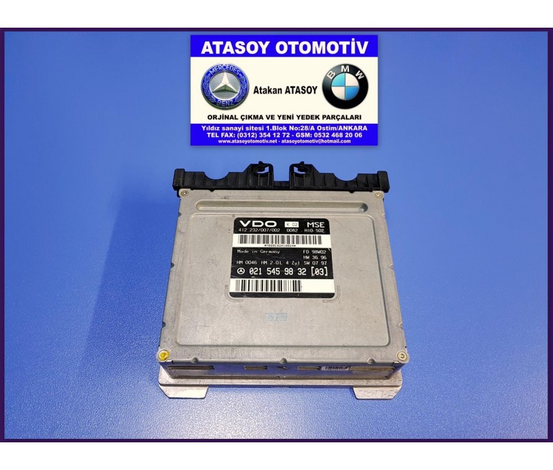 MERCEDES W210 E200 MOTOR BEYNİ 0215459832 , 0225459232 , 0215459332 ...