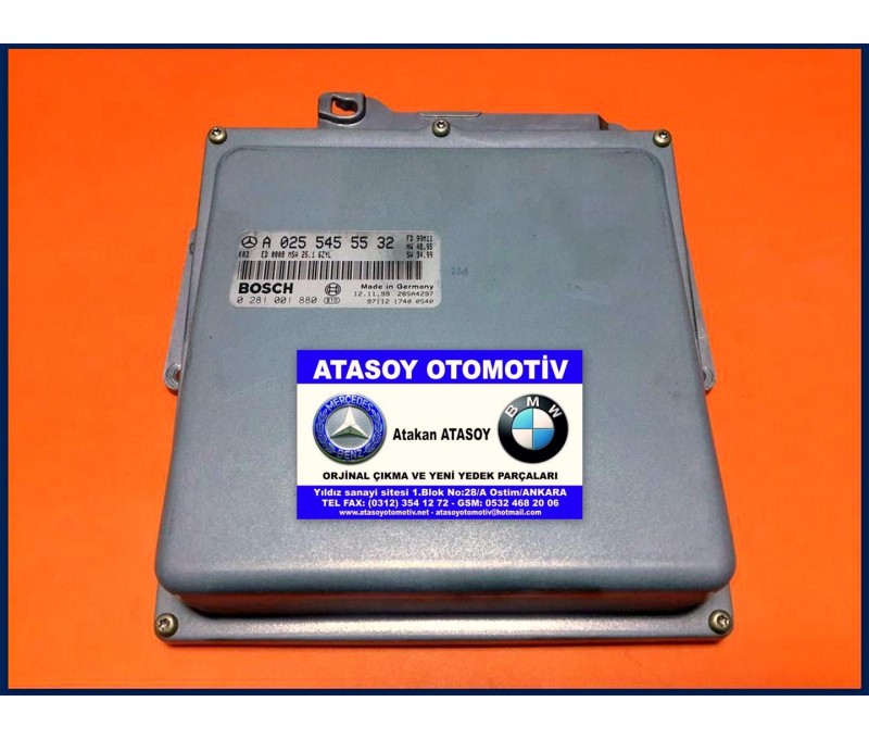 MERCEDES W210 E300TD MOTOR BEYNİ 0255455532 0245451132 0175459232 ...