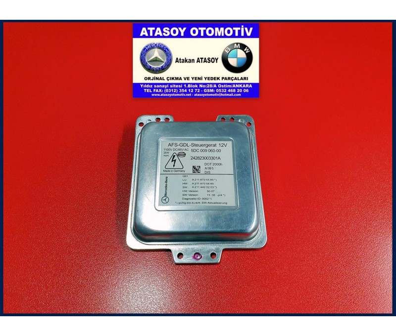 MERCEDES W211 FAR BEYNİ 5DC009060-00 A2118705585 A2118709026 ...