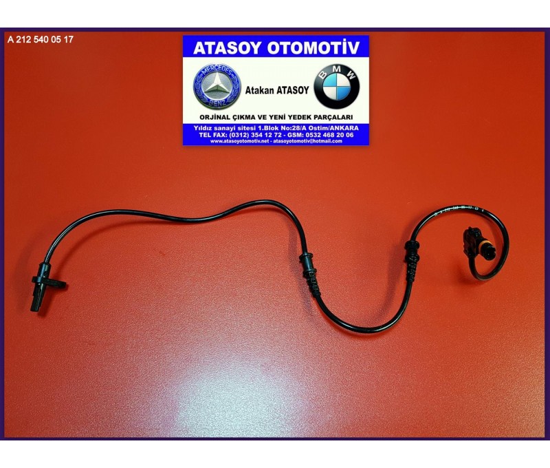 MERCEDES W212 4MATIC ÖN ABS SENSÖRÜ 2125400517 2129050901 0265008048 ...