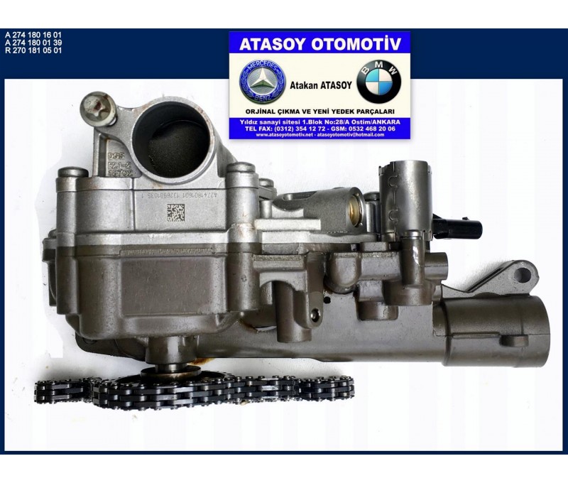 MERCEDES W212 E250 YAĞ POMPASI A2741800139 R2701810501 A2741800200 ...