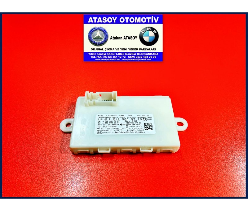 MERCEDES W212 KEYLES GO BEYNİ 2129009729 2129008729 2129001929 ...