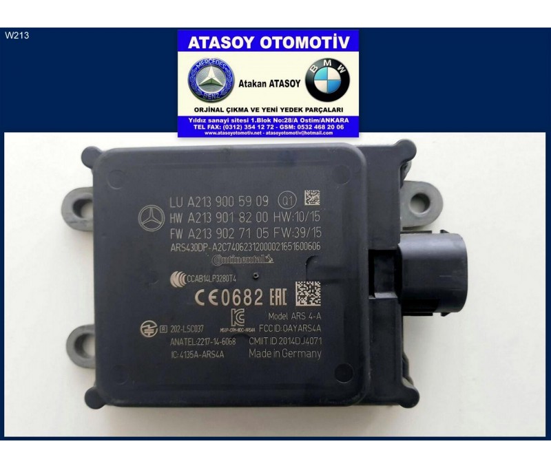 MERCEDES W213 RADAR SENSÖRÜ A213 900 62 25 A2139014009 A2139018200 ...