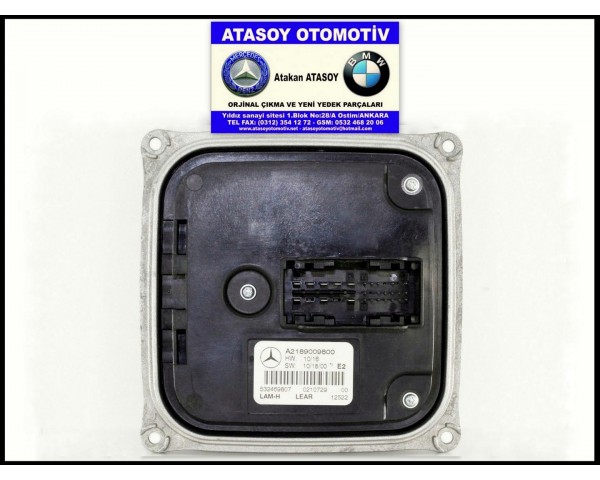 MERCEDES W218 CLS FAR BEYNİ 2189009800 2189009801 2189009003 ...