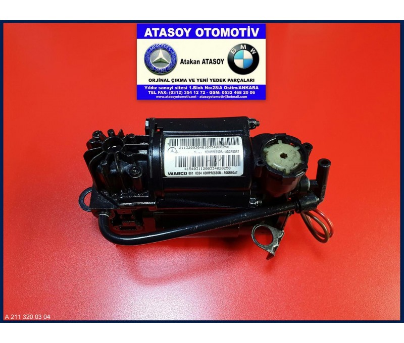 MERCEDES W220 SÜSPANSİYON KOMPRESÖRÜ A2113200304 A2203200104 ...