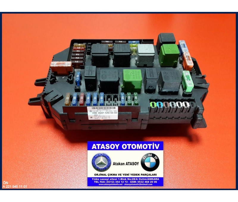 MERCEDES W221 ÖN SİGORTA TABLASI A2215451601 A2215451101 A2215450001 ...