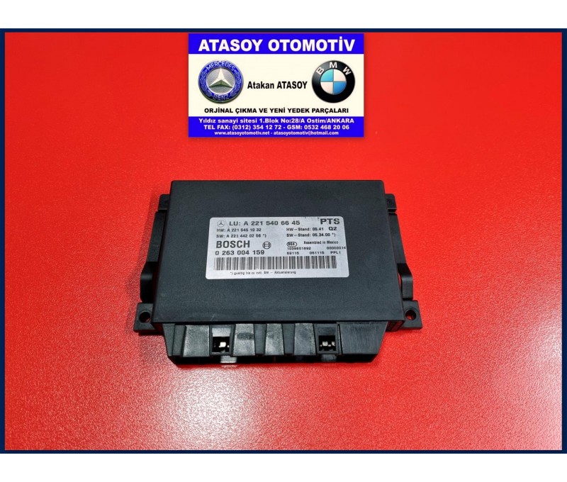 MERCEDES W221 PARK SENSÖR BEYNİ 2215406645 2215407545 0263004159 ...