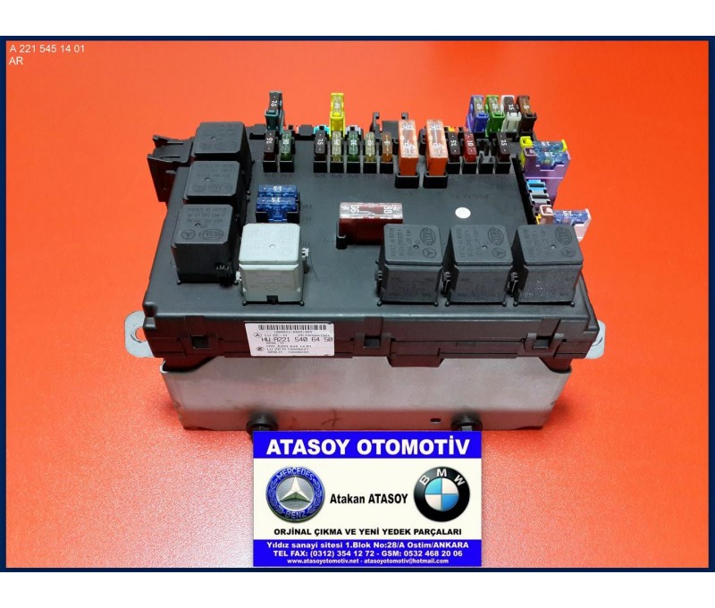 MERCEDES W221 SİGORTA TABLASI ARKA 2215451401 2215451201 , 2215450801 ...