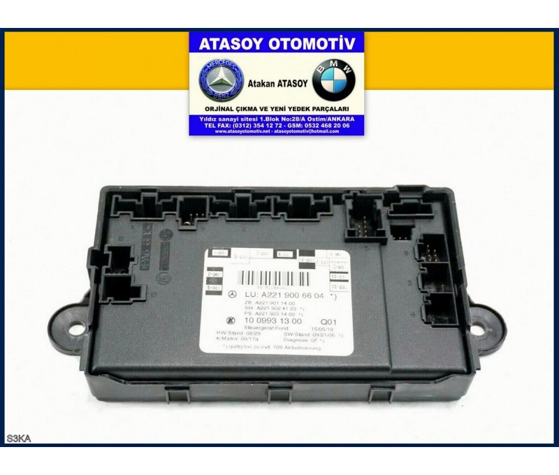 MERCEDES W221 SOL ARKA KAPI BEYNİ A2218707586 A2218707486 A2218707386 ...