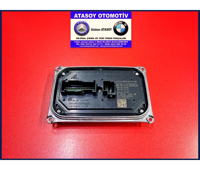MERCEDES W247 FAR BEYNİ L A2479002113 A2479004807 A2479002810 ...